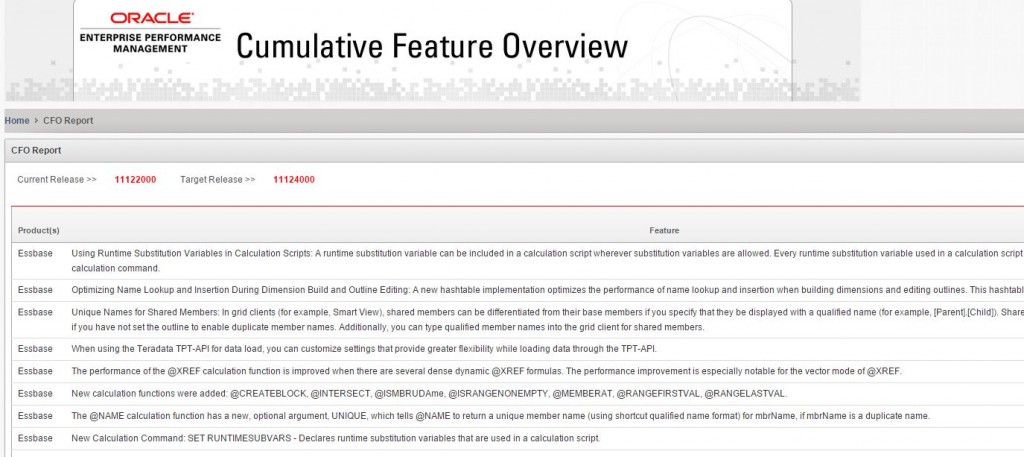 Oracle Tool for Comparison of EPM Versions - The Unlocked Cube